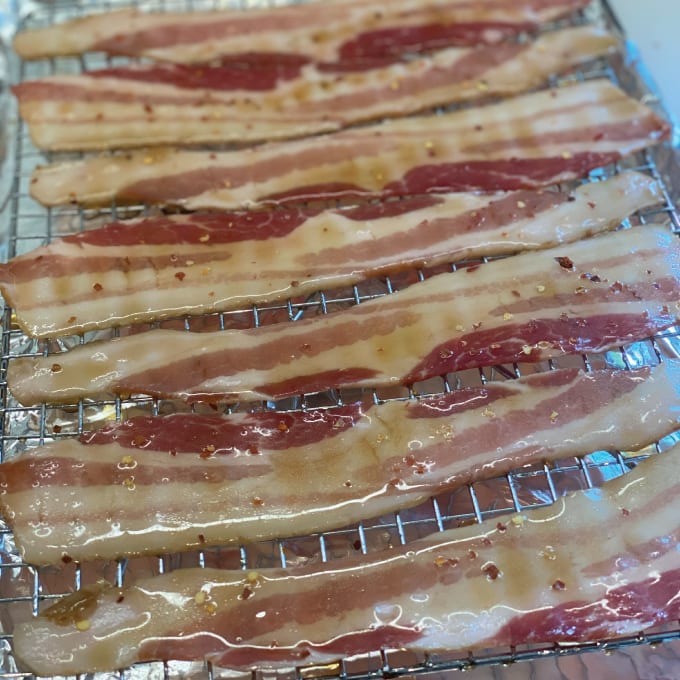 Candied Bacon with a Kick - Maple Bacon Something