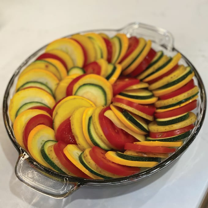 Summer Vegetable Tian - Maple Bacon Something