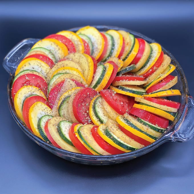 Summer Vegetable Tian - Maple Bacon Something